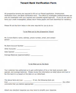 Free Bank Forms - PDF Template - Form Download